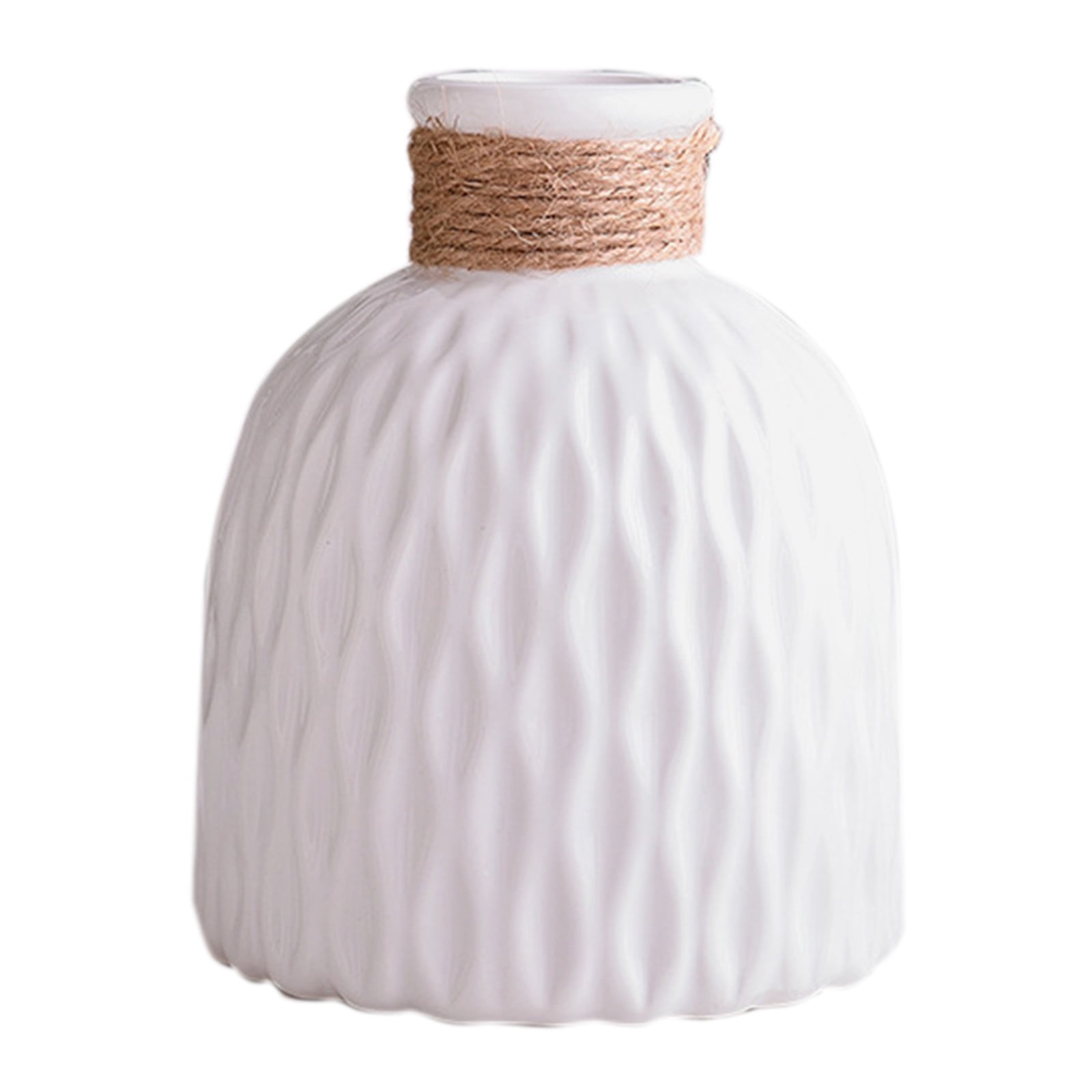 Dainzusyful Storage Containers Flower Vase Style Plastic Faux Striped ...