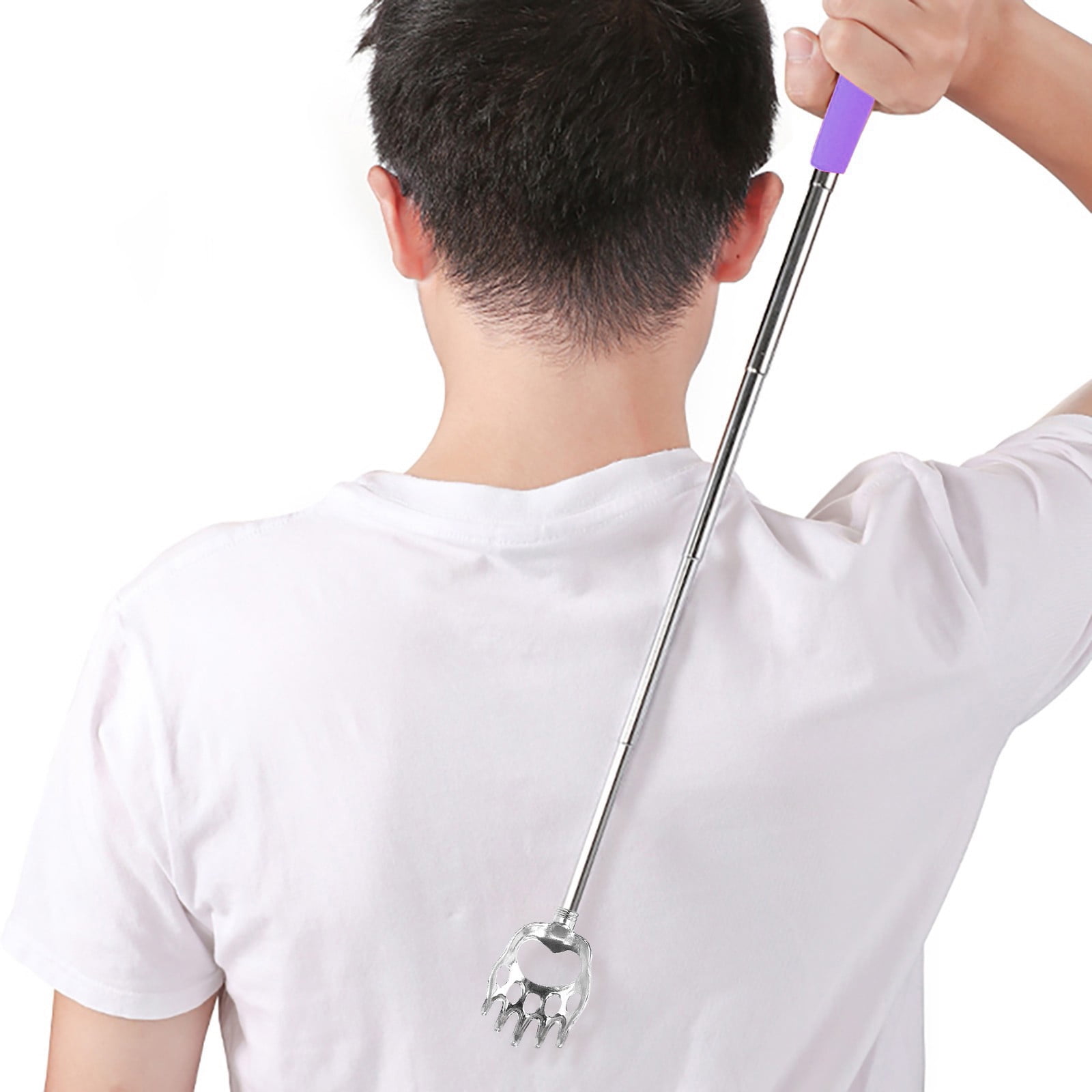 Dainzusyful Back Scratcher Massager, Extendable Stainless Steel ...
