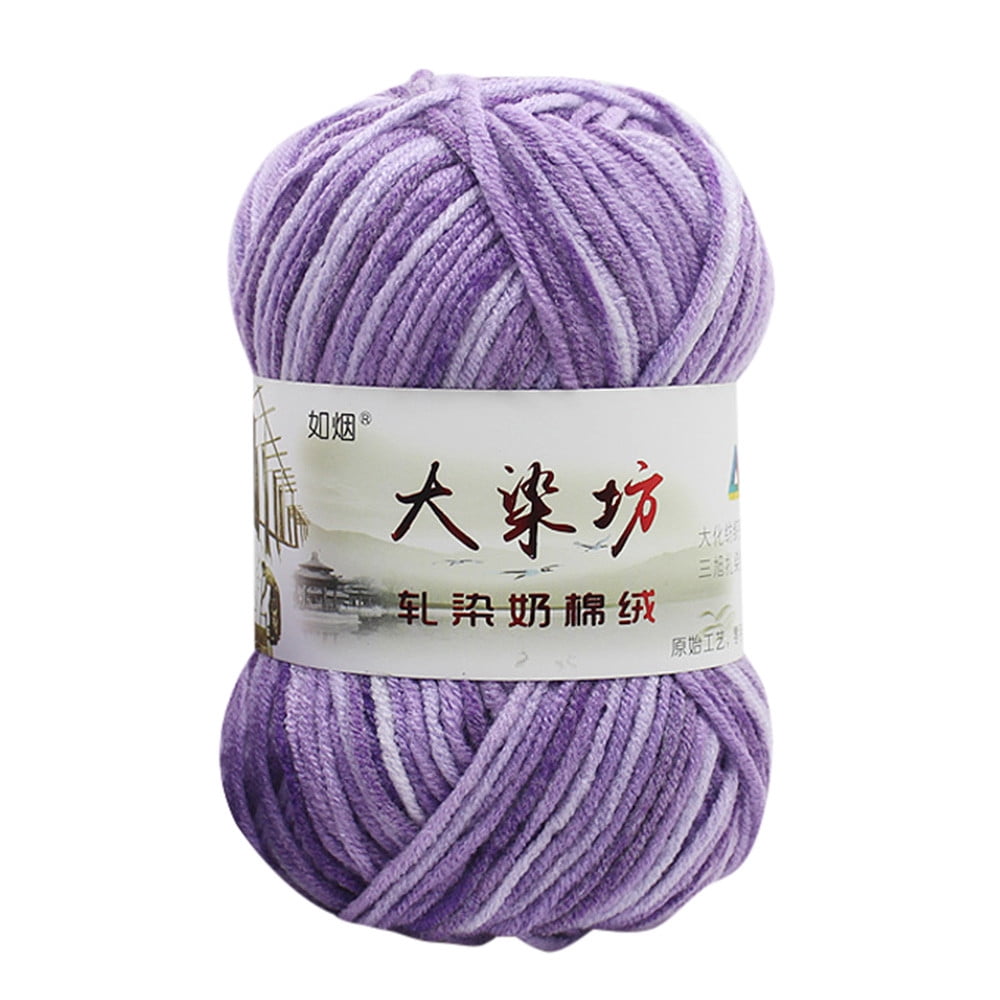 Dainzusyful Yarn 1PC 50g Colorful Hand Knitting Baby Milk Cotton ...