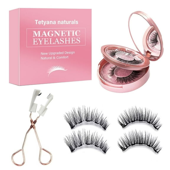 EDHITNR Magnetic Eyelashes with Applicator, Reusable Natural Look ...