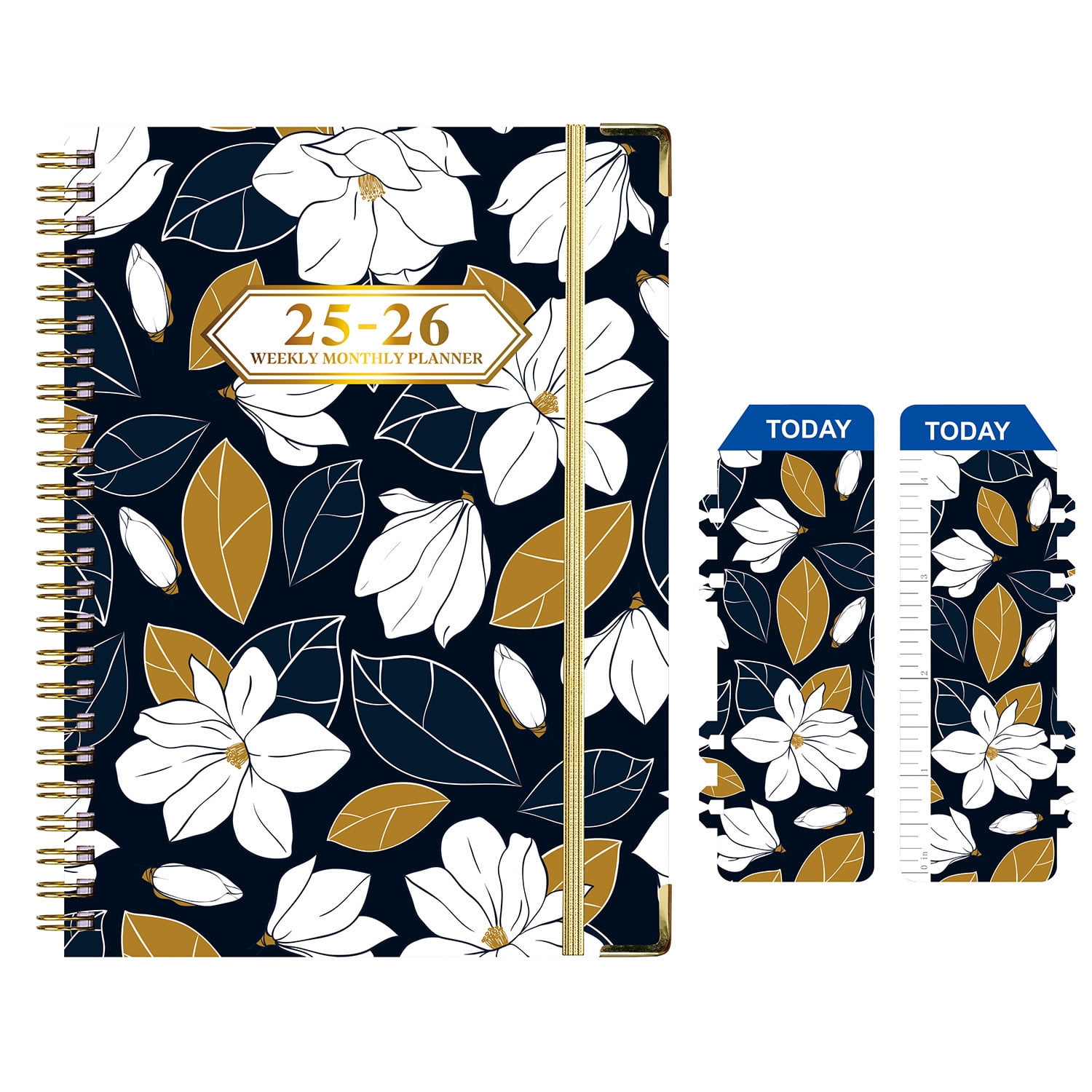 Daiosportswear 2025-2026 Weekly Monthly Planner,Floral Design,Double ...