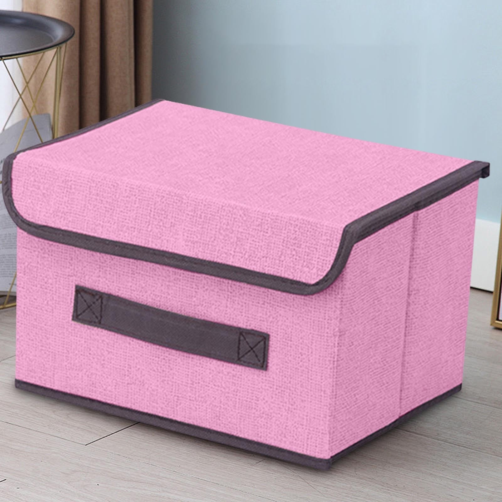 Daiosportswear 2PCS Cotton and Linen Storage Box with Lid Storage ...