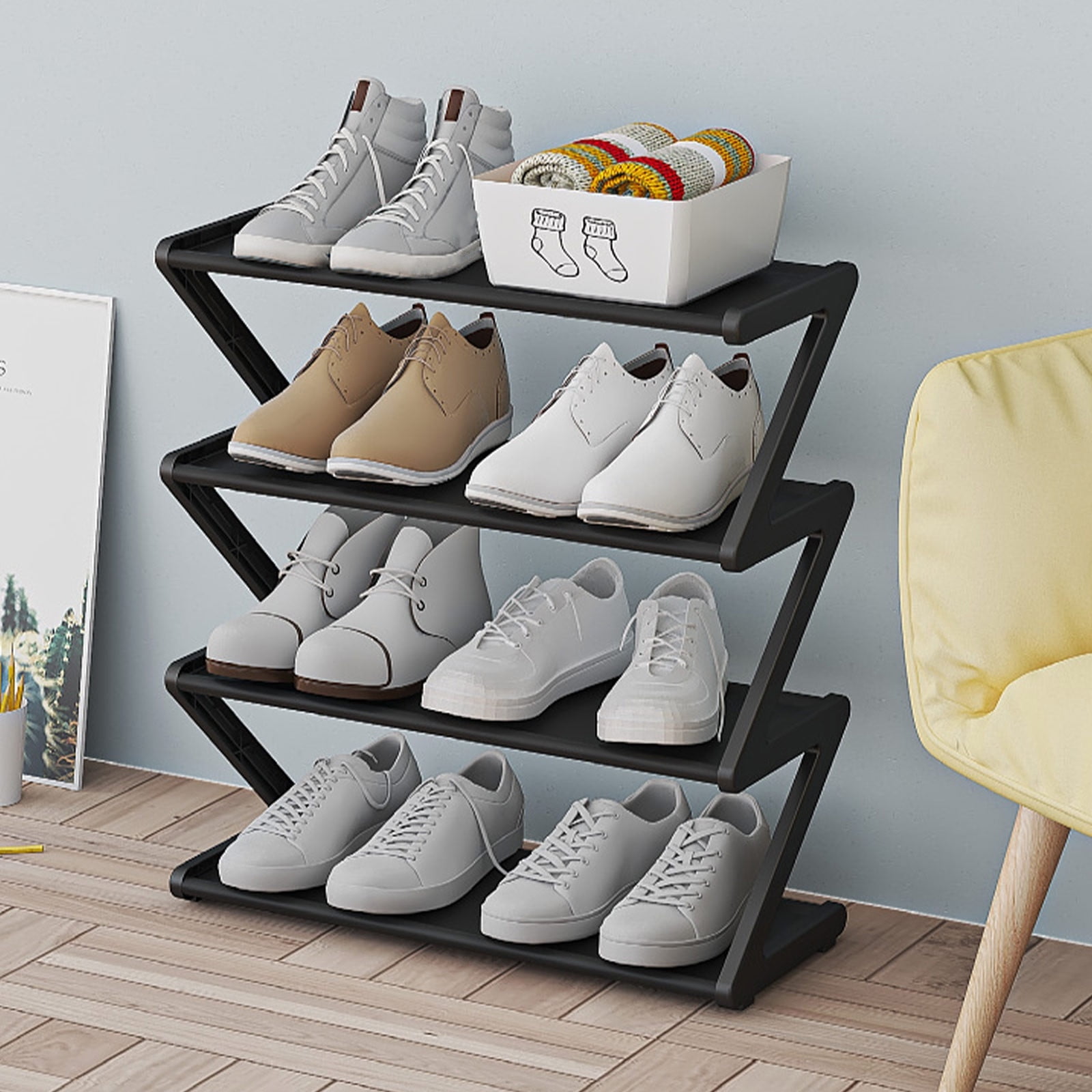 Daiosportswear 4-layer Shoe Rack independent Shoe Cabinet with ...