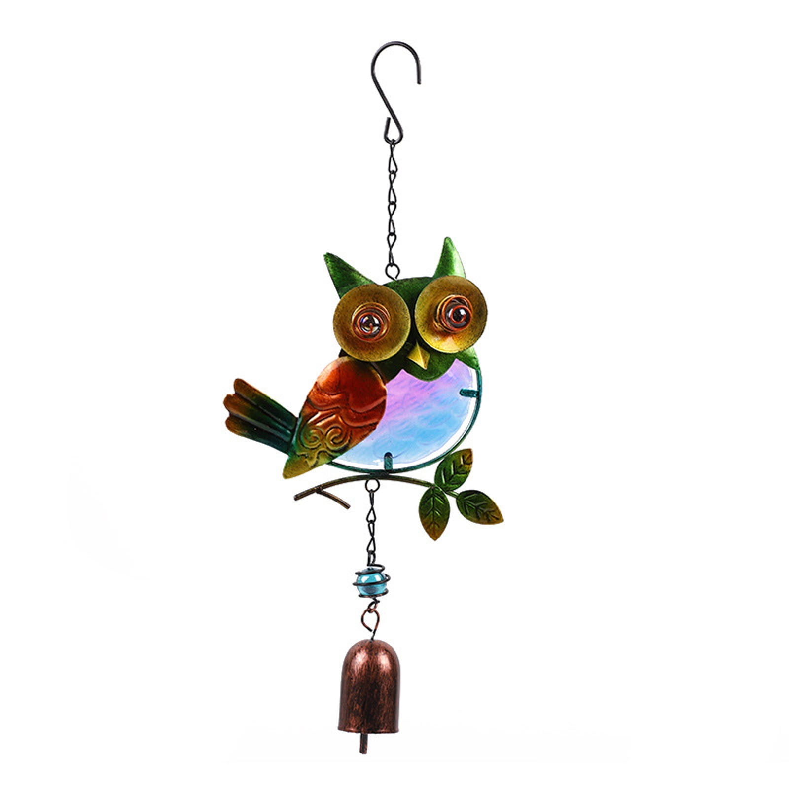 Daiosportswear 40" Owl Wind Chimes for Outside Rustic Copper Animal ...