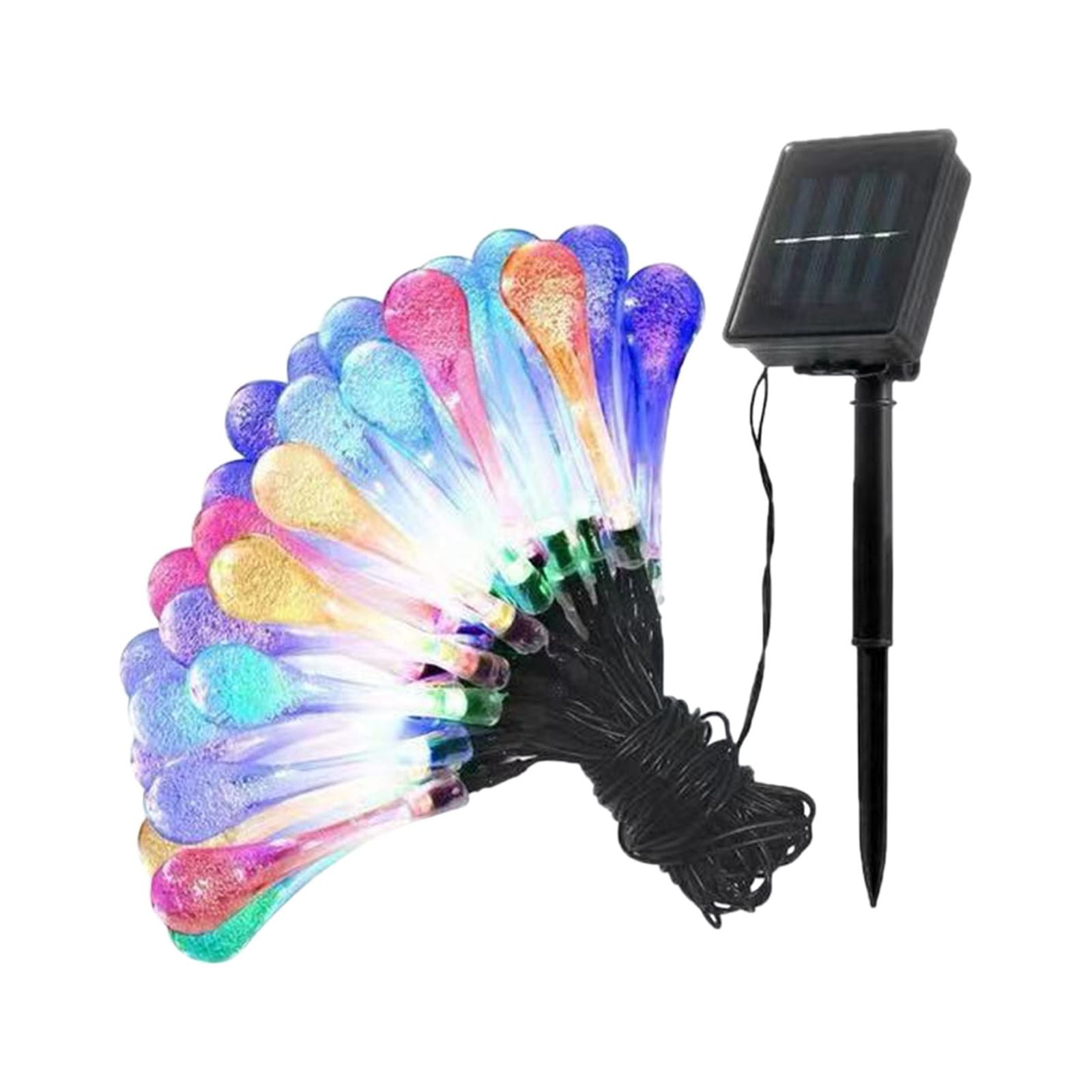 Daiosportswear 5 Meters 20 Lights Solar Lights Water Drop Decoration ...