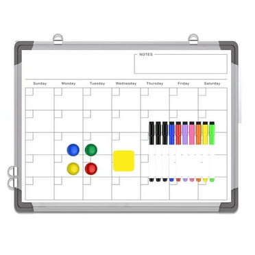 Pen + Gear Magnetic Dry Erase Combination Calendar Board, 17” x 23 ...