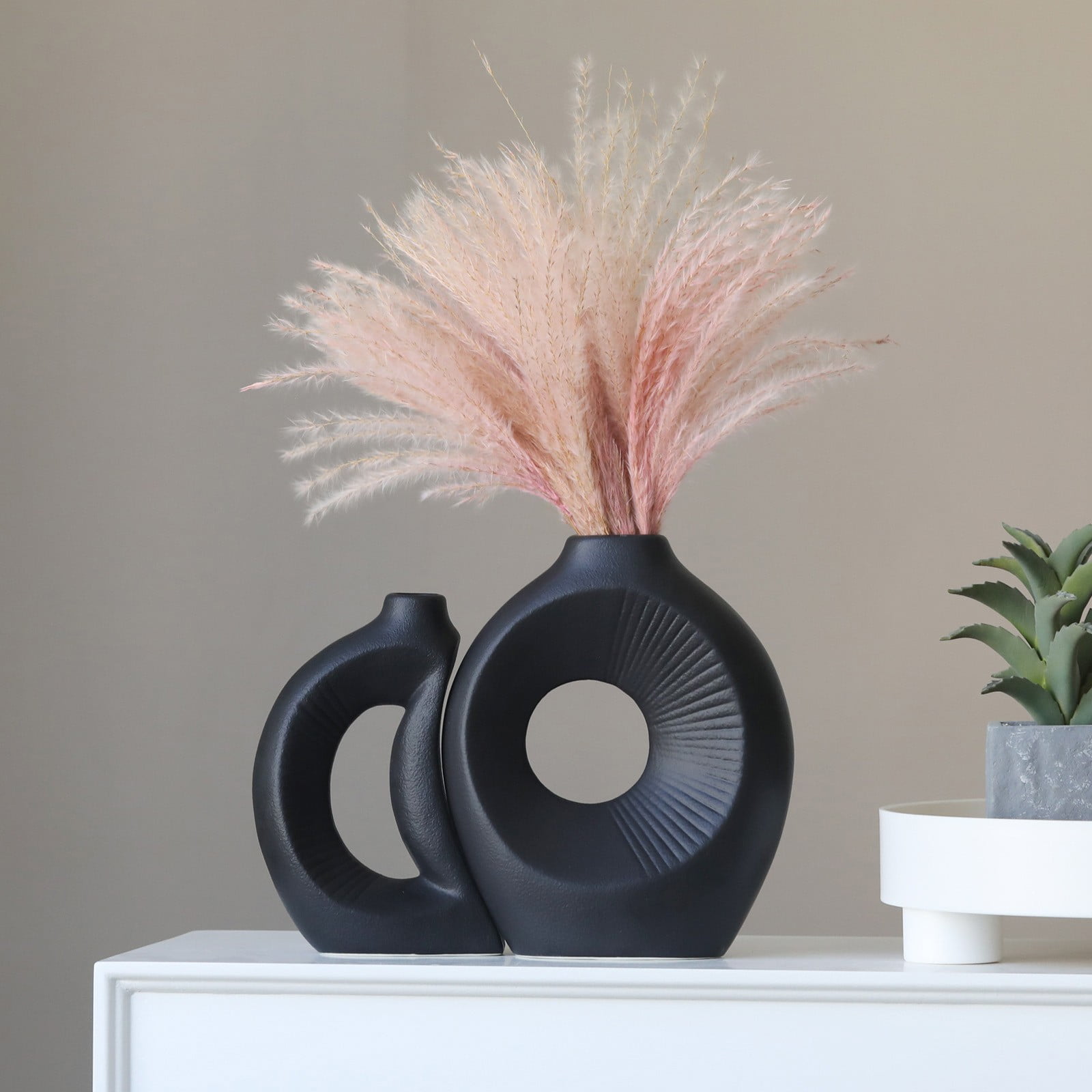 Daiosportswear Ceramic Vase Combination Set Entry Porch Decoration Can ...