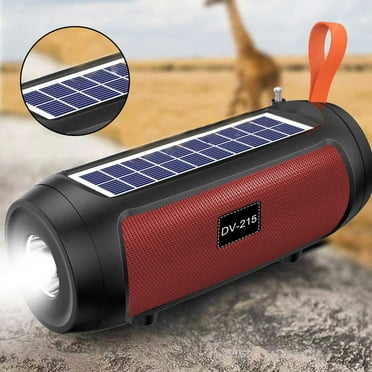 SunBlast 2-in-1 Portable BT Solar Power Water-Resistant Speaker System ...