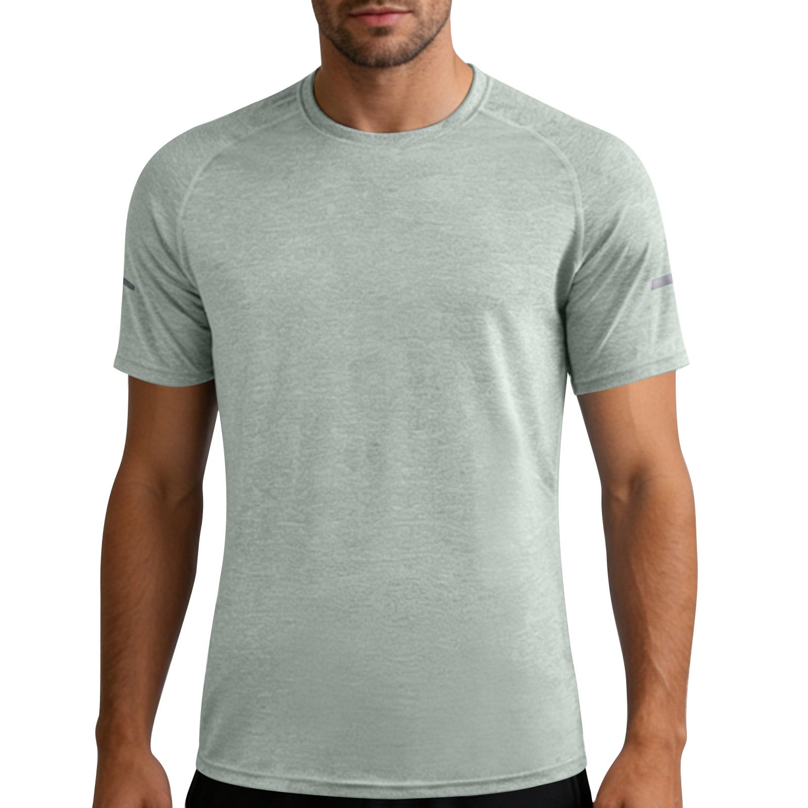 Daiosportswear Crewneck Workout Shirts for Men - Quick Dry Running ...