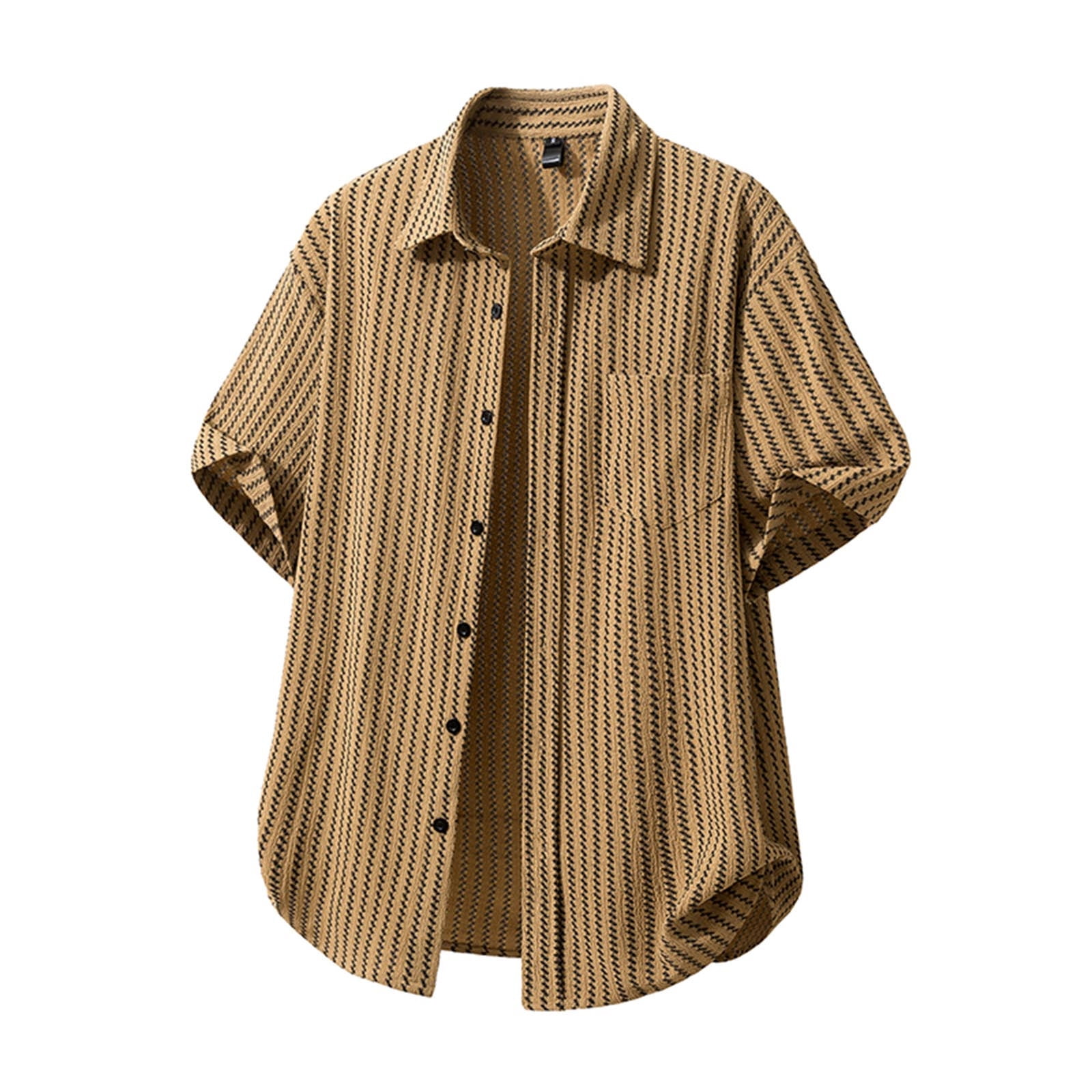 Daiosportswear Cuban Guayabera Shirts for Men Short Sleeve Button Down ...