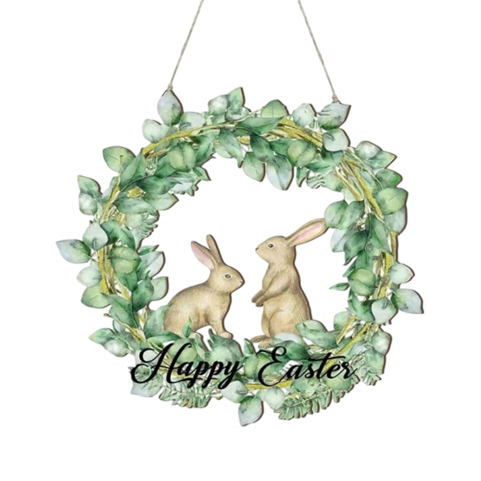 Daiosportswear Easter Bunny Hanging Sign Easter Wooden Front Door ...