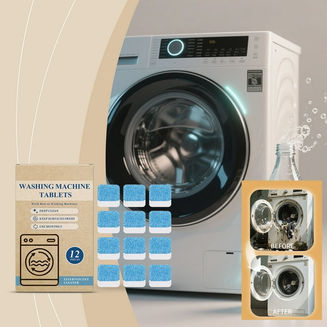 Daiosportswear Effervescent Washer Cleaner Tablets, Deep Cleaning ...