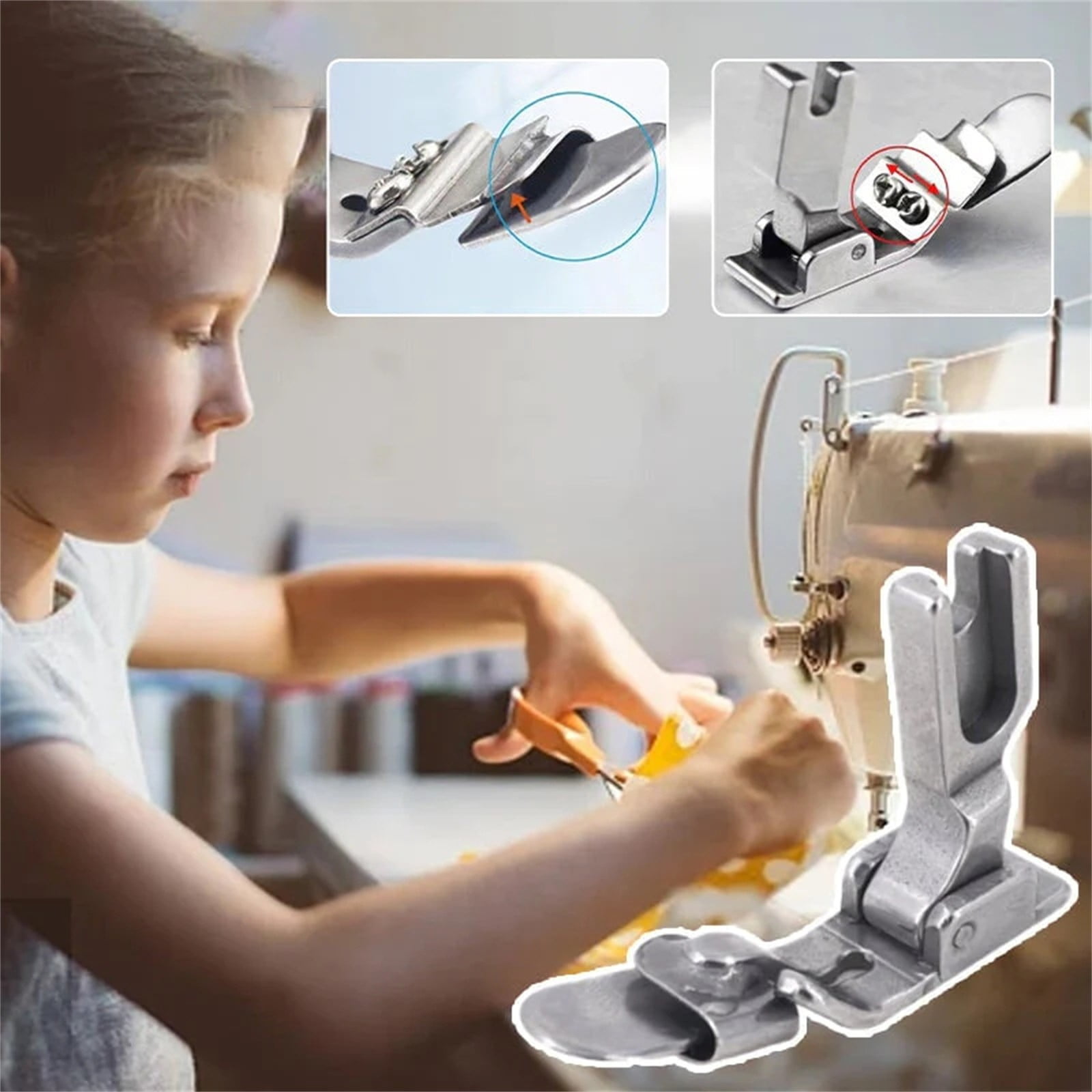 Daiosportswear Flatbed Sewing Machine Non-iron Folding Presser Foot ...