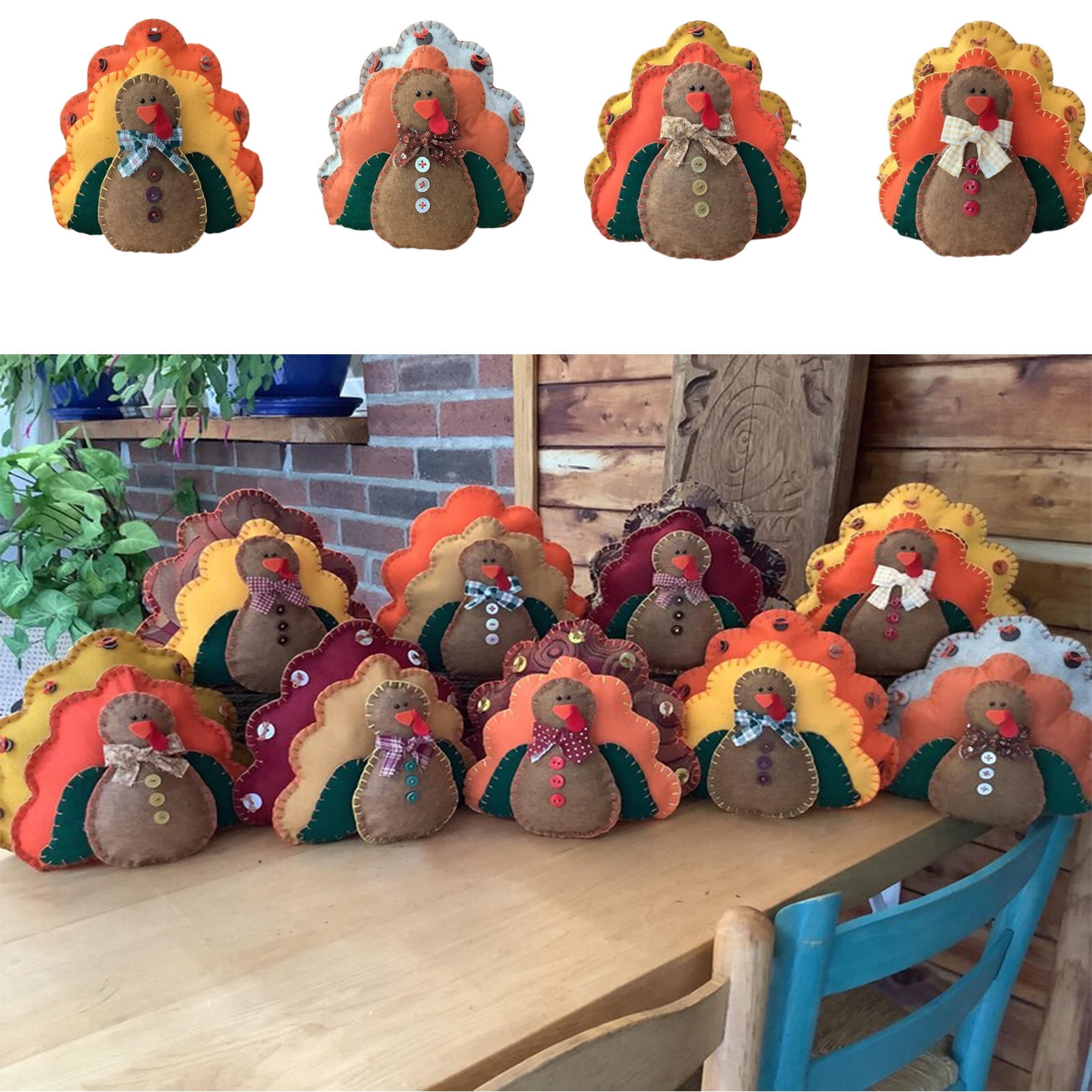 Daiosportswear Handcrafted Turkey Decoration, Fall & Thanksgiving theme ...