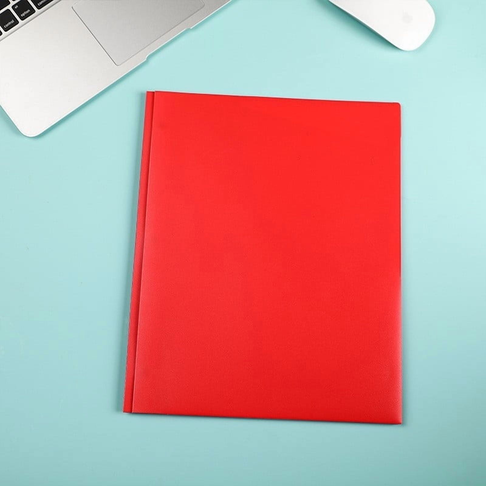 Daiosportswear Heavy Duty Plastic File Folders with Pocket, Letter Size ...