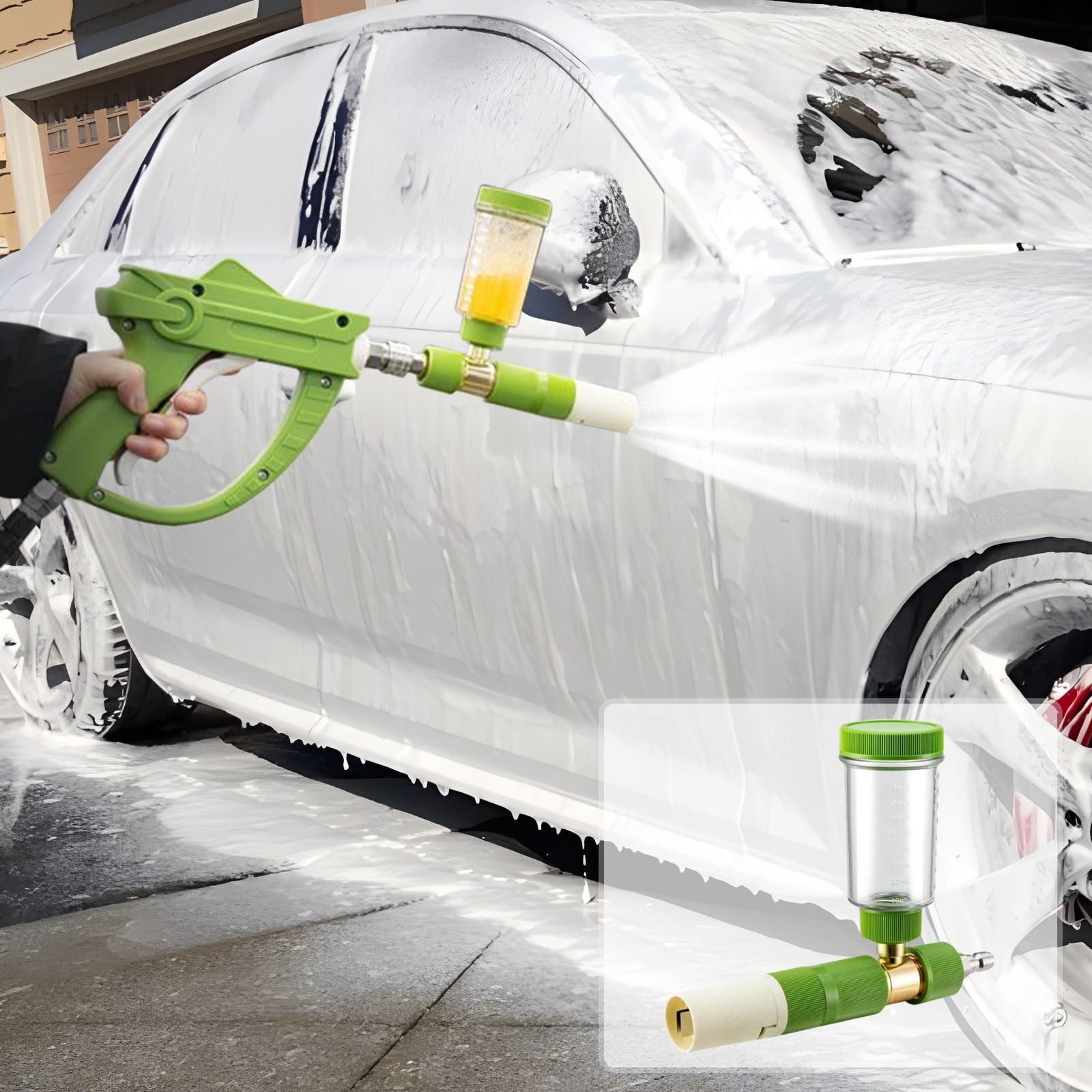 Daiosportswear High-Pressure Foam Gun with Adjustable Nozzle & Soap ...