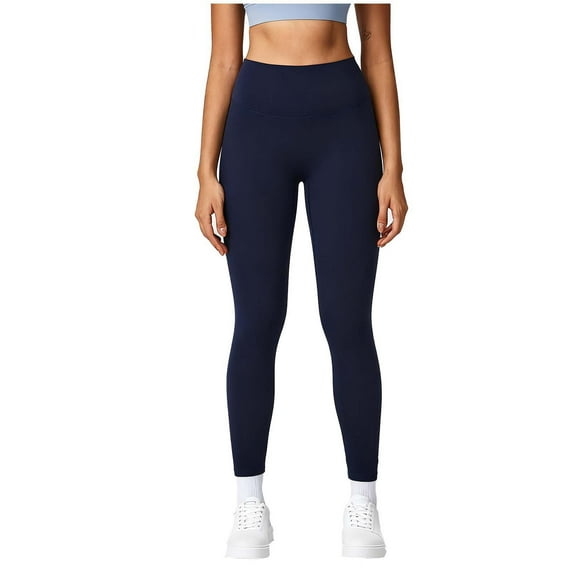Daiosportswear High Waist Yoga Pants with Pockets, Tummy Control ...