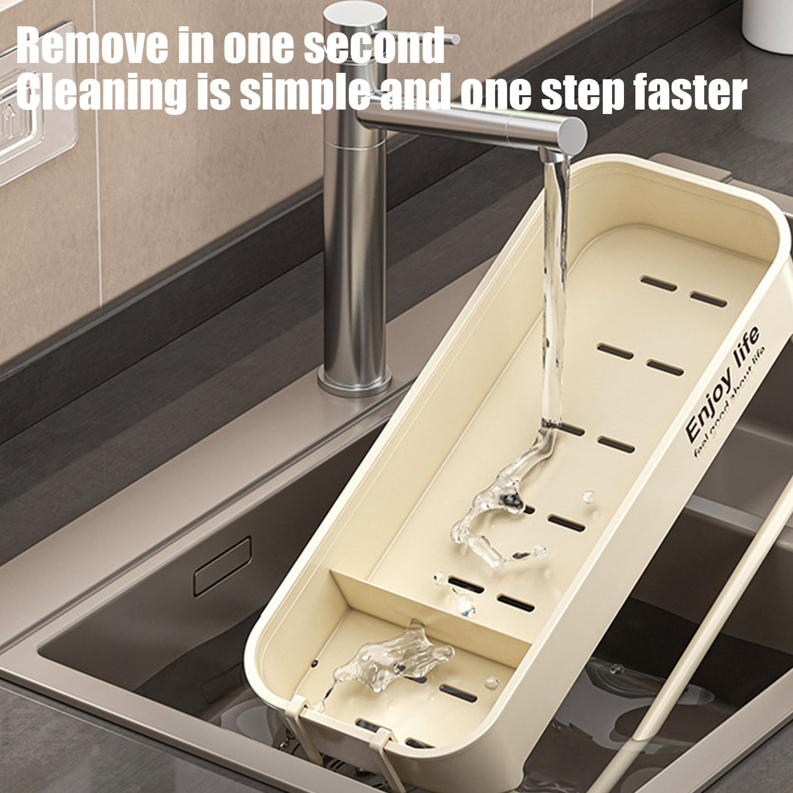 Daiosportswear Kitchen Faucet Rack Dishwashing Sink Sink Rack Wall ...