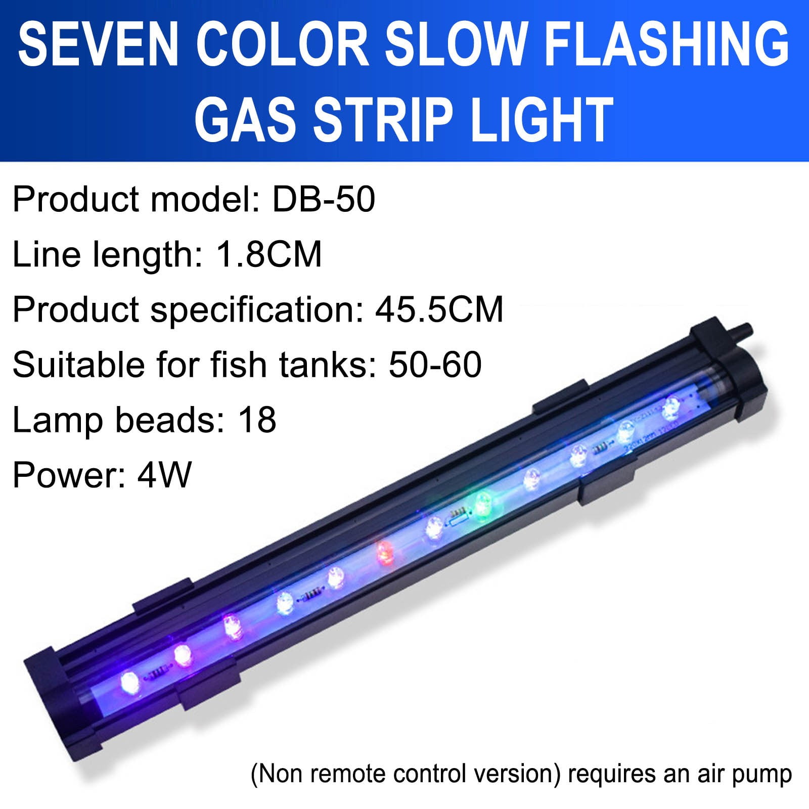 Daiosportswear LED Aquarium Light for Fish & Turtle Tank, IP68 ...
