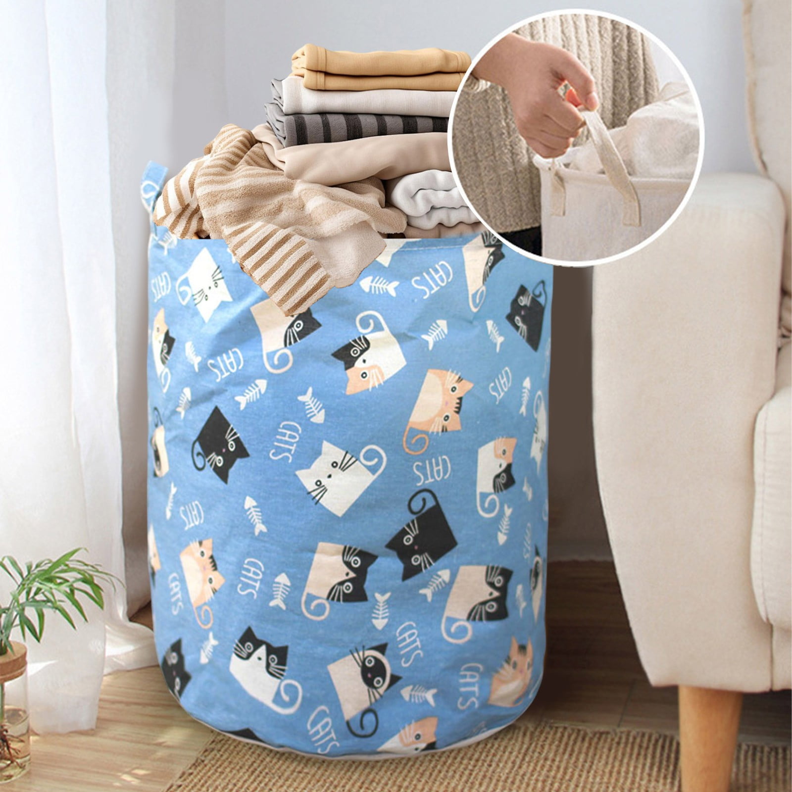 Daiosportswear Laundry Basket, Large Laundry Hamper for Baby Girls Kids ...