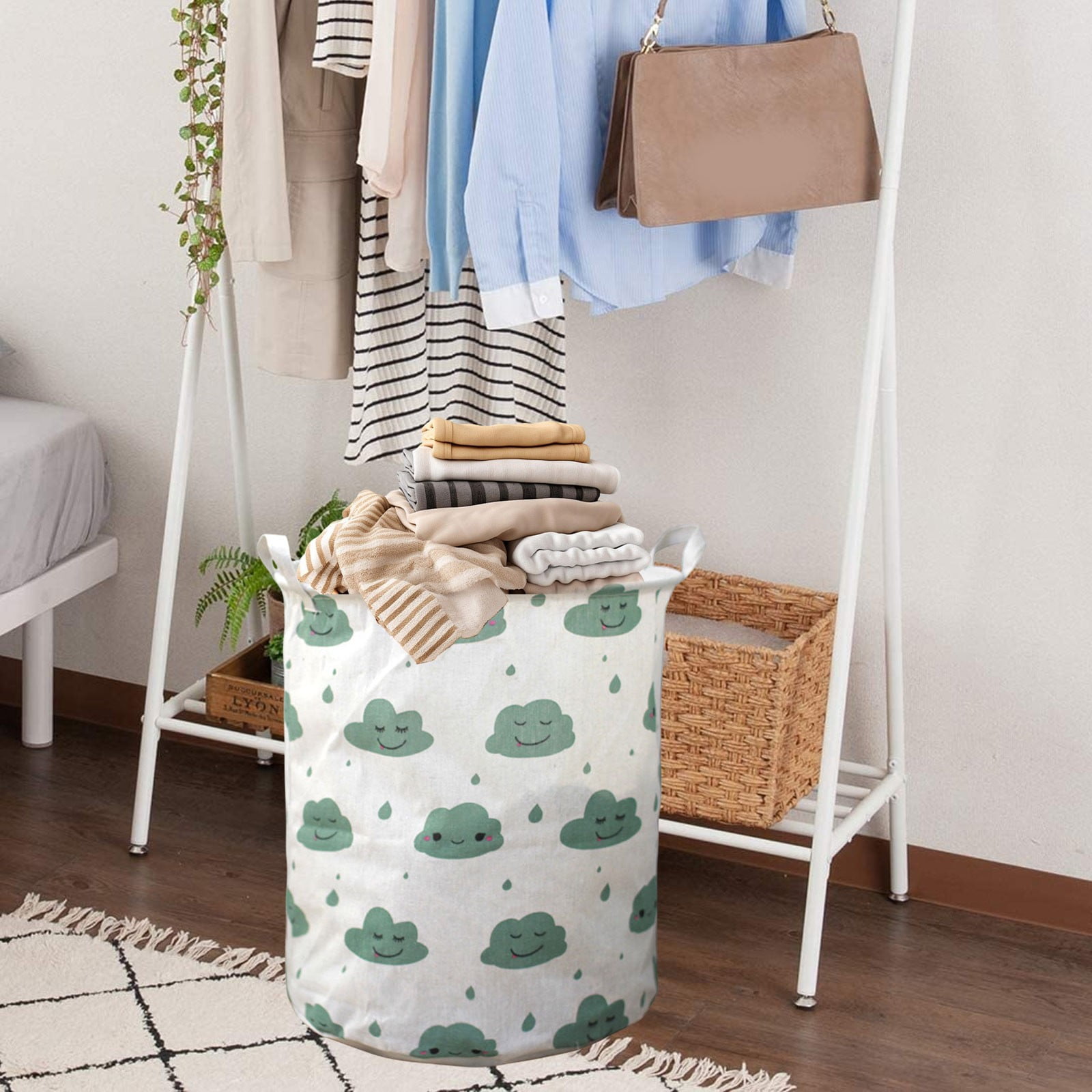 Daiosportswear Laundry Basket, Large Laundry Hamper for Baby Girls Kids ...