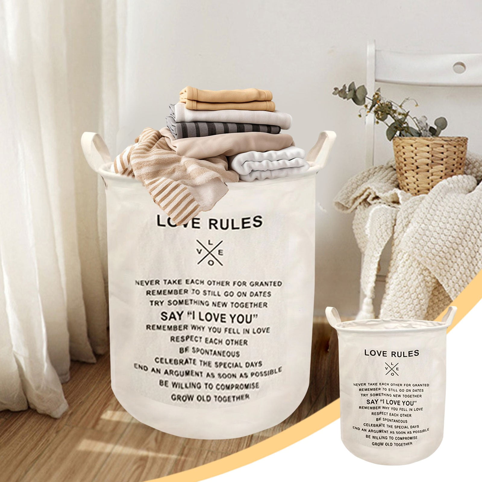 Daiosportswear Laundry Basket, Large Laundry Hamper for Baby Girls Kids ...