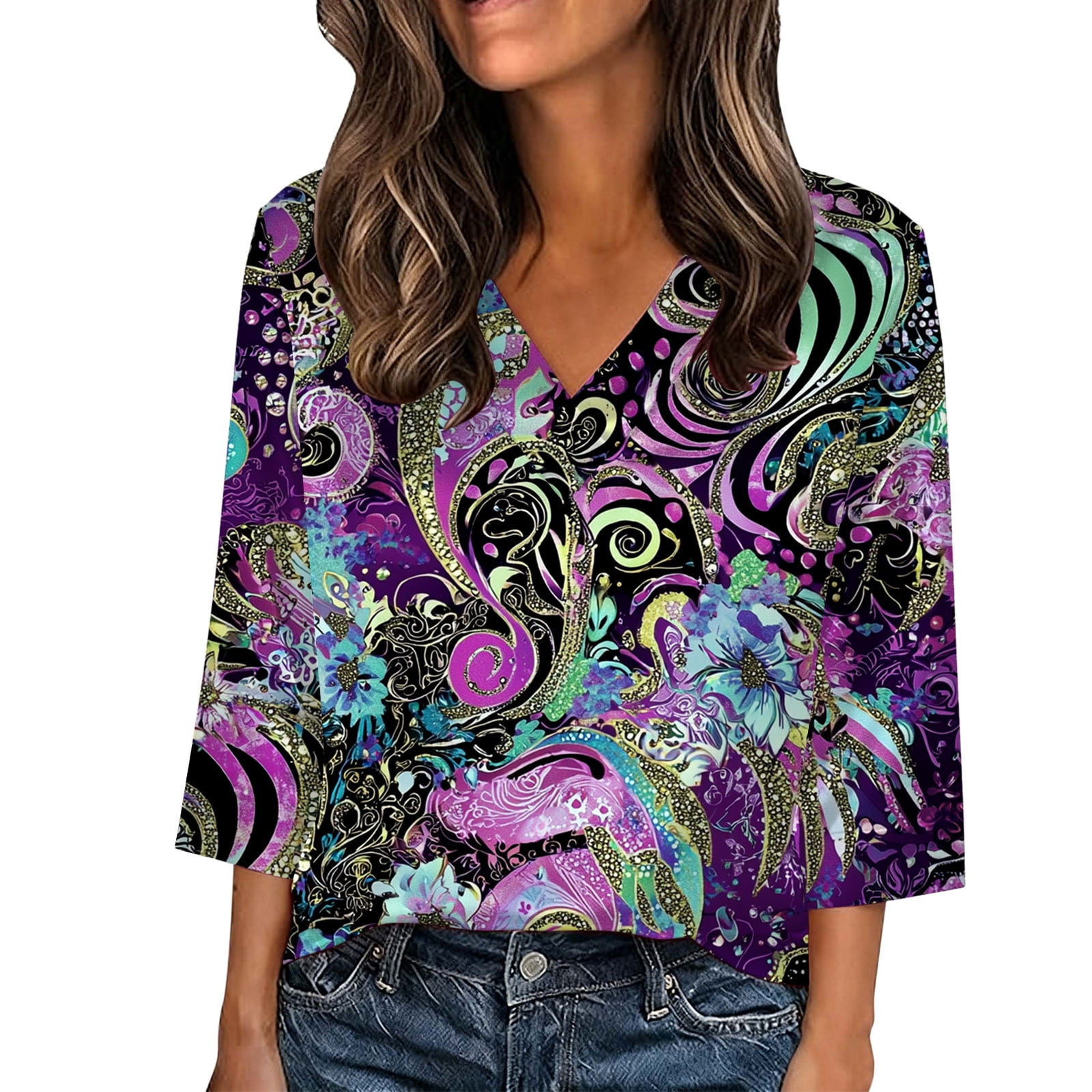 Daiosportswear Linen Shirts for Women Summer Fashion Short Sleeve ...