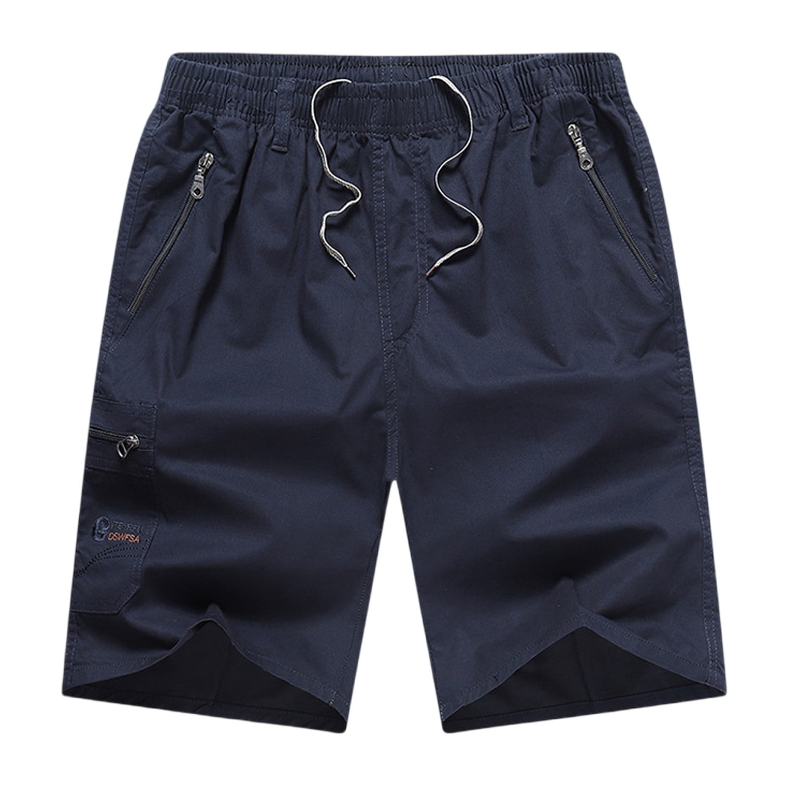 Daiosportswear Men'S Outdoor Cotton Cargo Shorts, Elastic Waist Multi ...