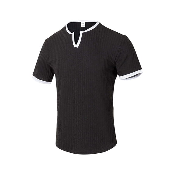 Daiosportswear Men'S V Neck Loose Fit Athletic T-Shirts Solid Stylish ...