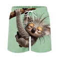 Daiosportswear Men's Funny Animal Print Quick-Dry Swim Trunks with ...