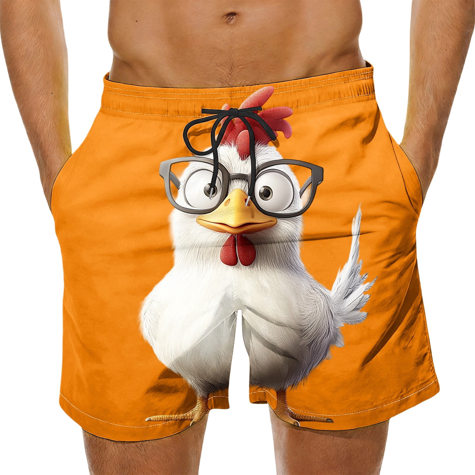Daiosportswear Men's Funny Novelty Print Quick-Dry Swim Trunks with ...