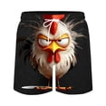 Daiosportswear Men's Lightweight Humorous Print Swim Shorts for Beach ...