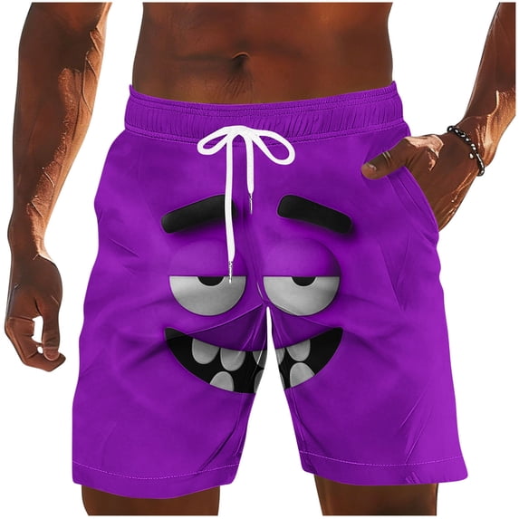 Daiosportswear Men's Summer Animal/Cartoon Print Board Shorts ...
