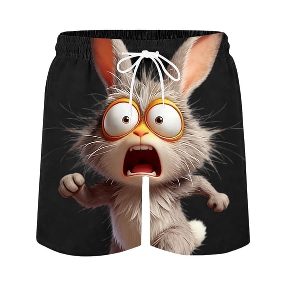 Daiosportswear Men's Summer Casual Novelty Print Board Shorts with ...