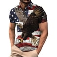 Daiosportswear Men's Vintage Distressed American Flag Print Short ...