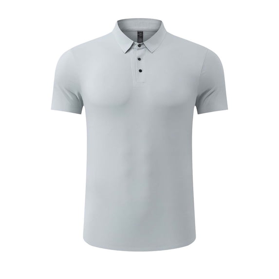Daiosportswear Mens Golf Shirts Short Sleeve Quick Dry Button Collar ...