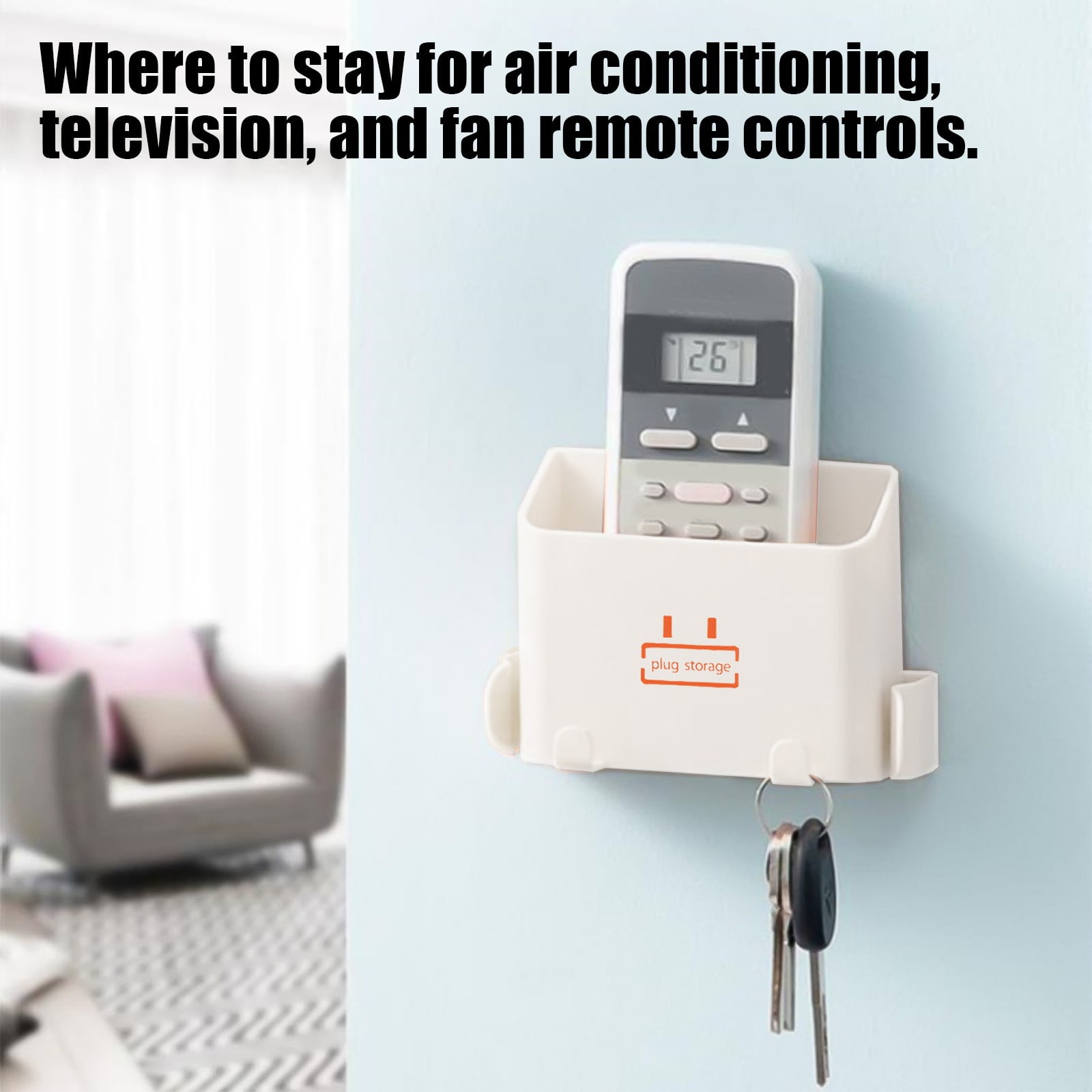 Daiosportswear Mobile Phone Storage Rack Storage Box Wall Mounted TV ...