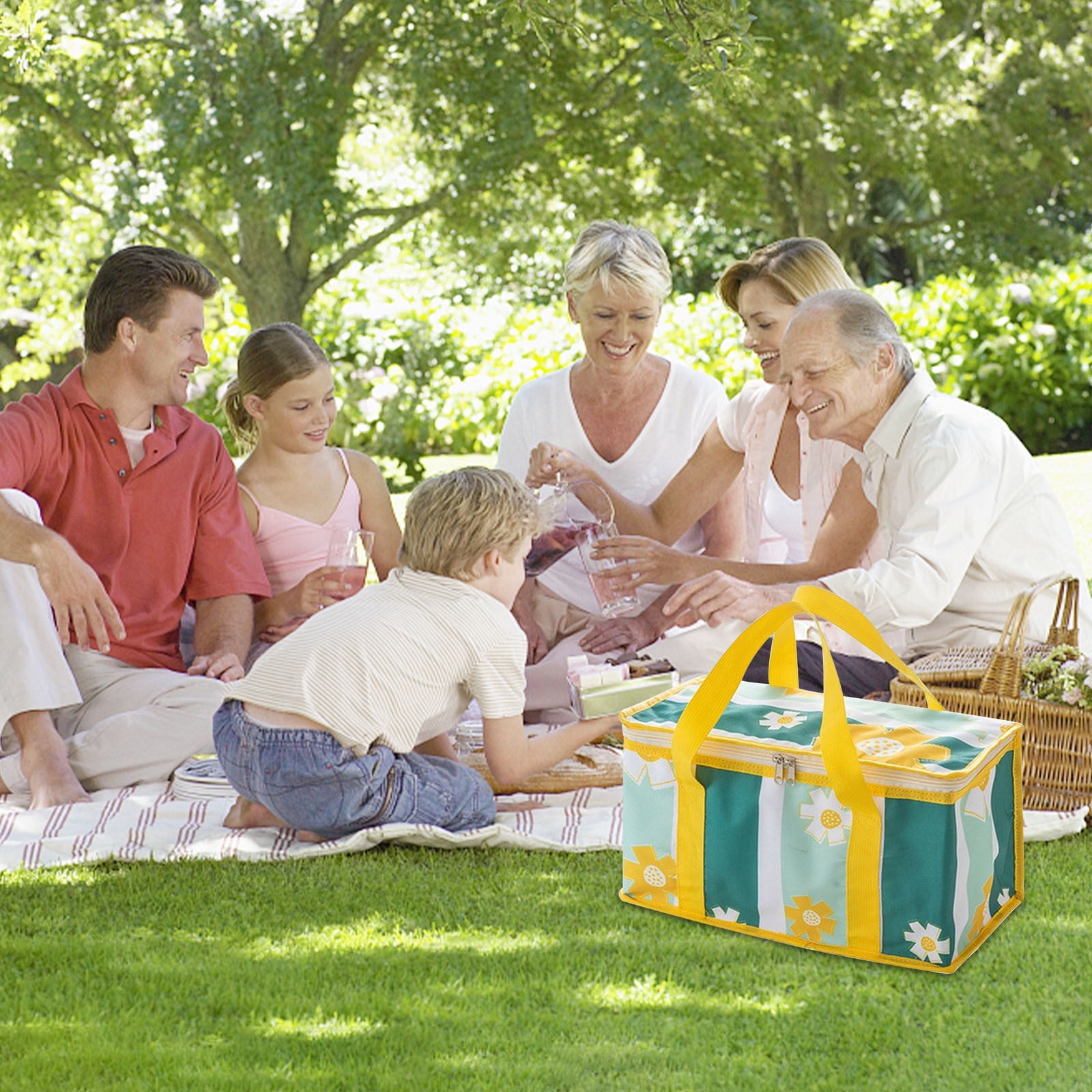 Daiosportswear Outdoor Large Capacity Picnic Bag Camping Picnic Basket ...