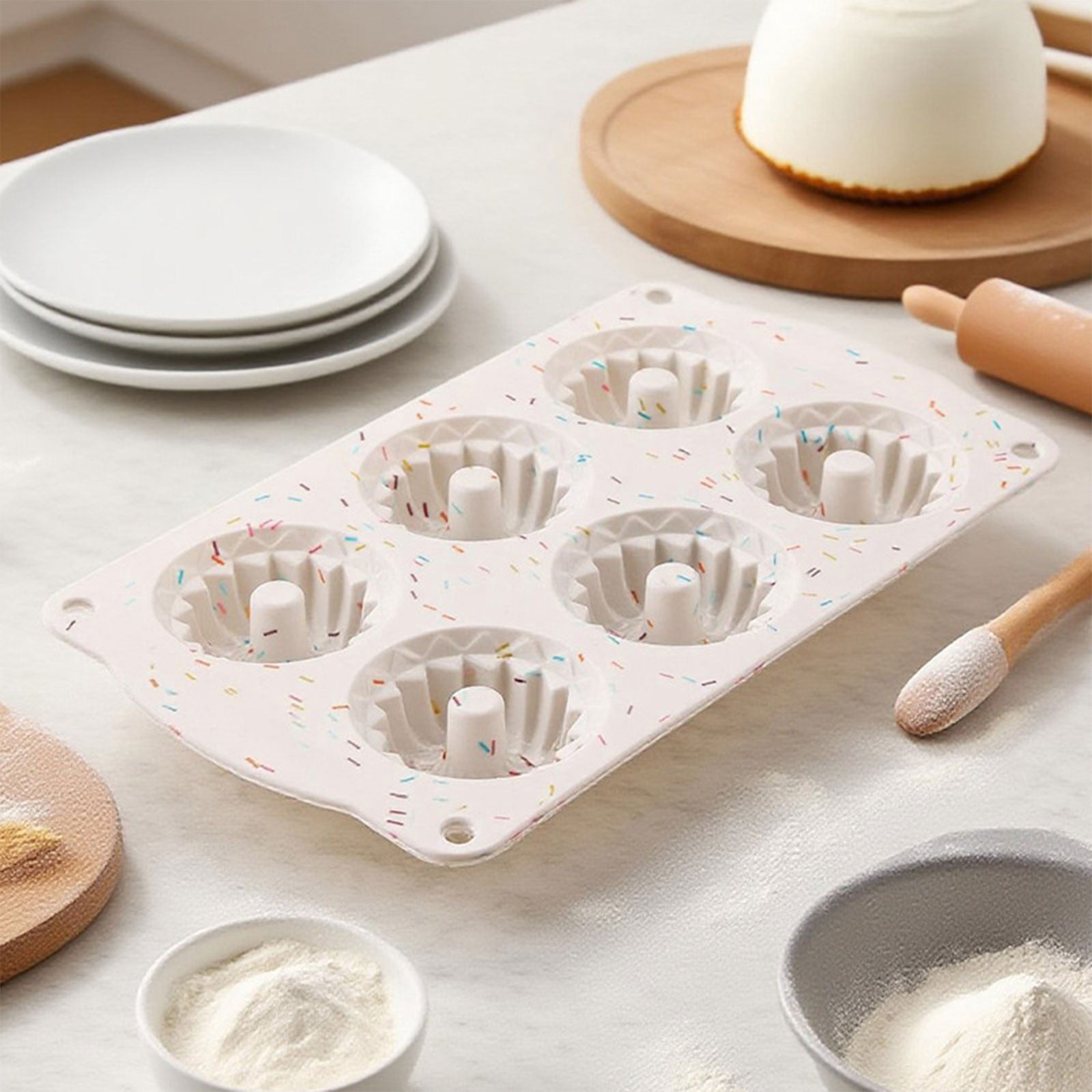 Daiosportswear Silicone Cake Molds,Non-Stick Baking Tools,Silicone ...
