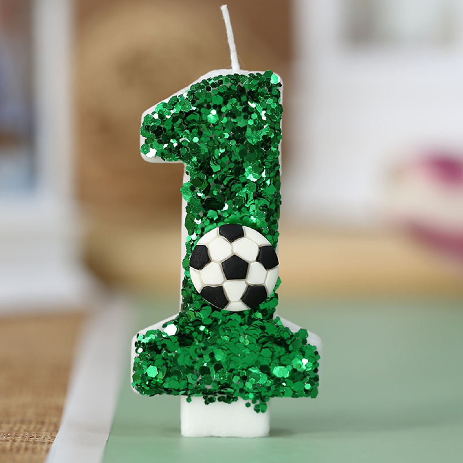 Daiosportswear Soccer Birthday Candle 9th Soccer Cake Topper Decor Nine ...