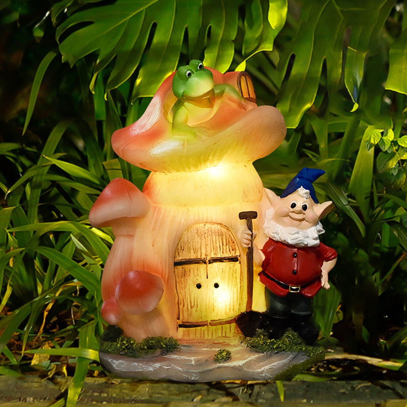 Daiosportswear Solar Powered Night Light Ornament Cartoons Dwarf Garden ...
