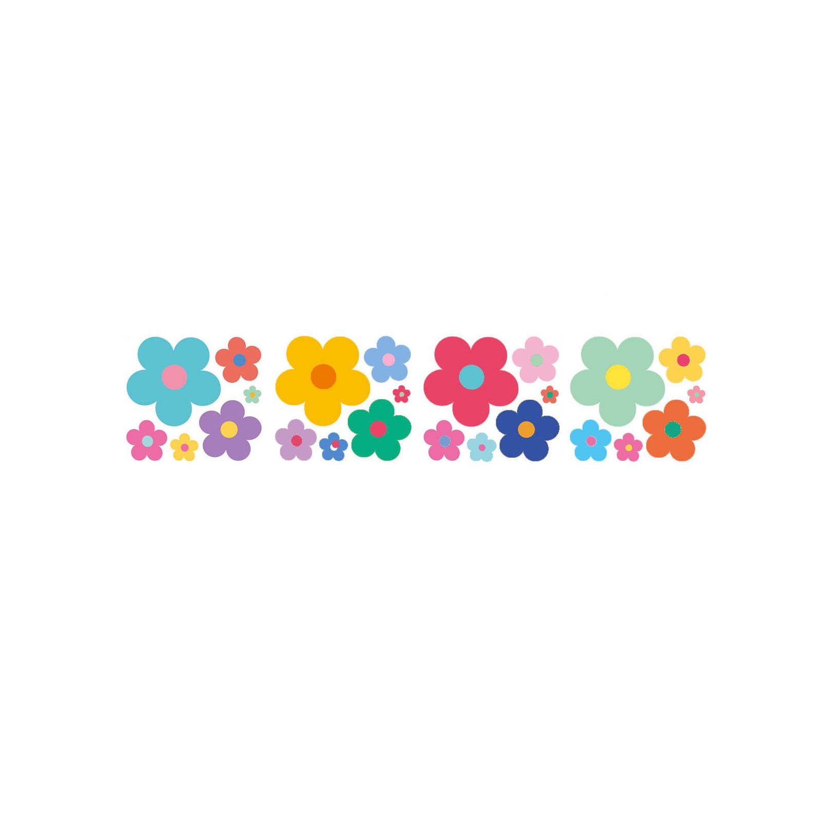 Daiosportswear Spring Flower Wall Decal Kindergarten Classroom Window ...