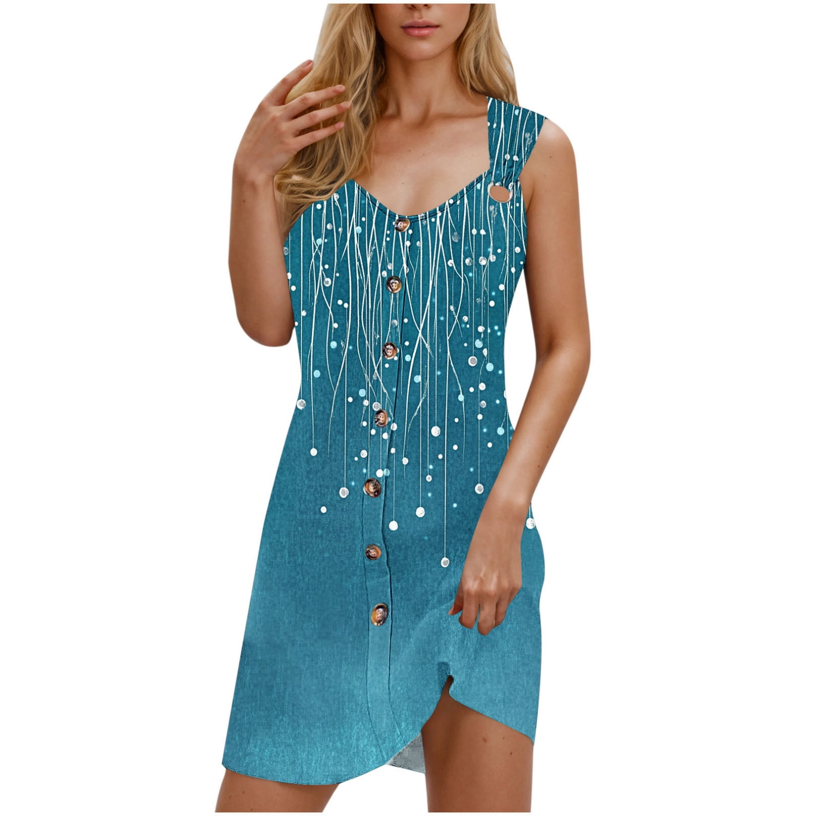 Daiosportswear Summer Dresses for Women Sundresses Beach Swimsuit ...