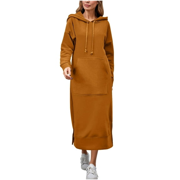 Daiosportswear Summer Dresses for Women Women's Large Knitted Hoodie ...