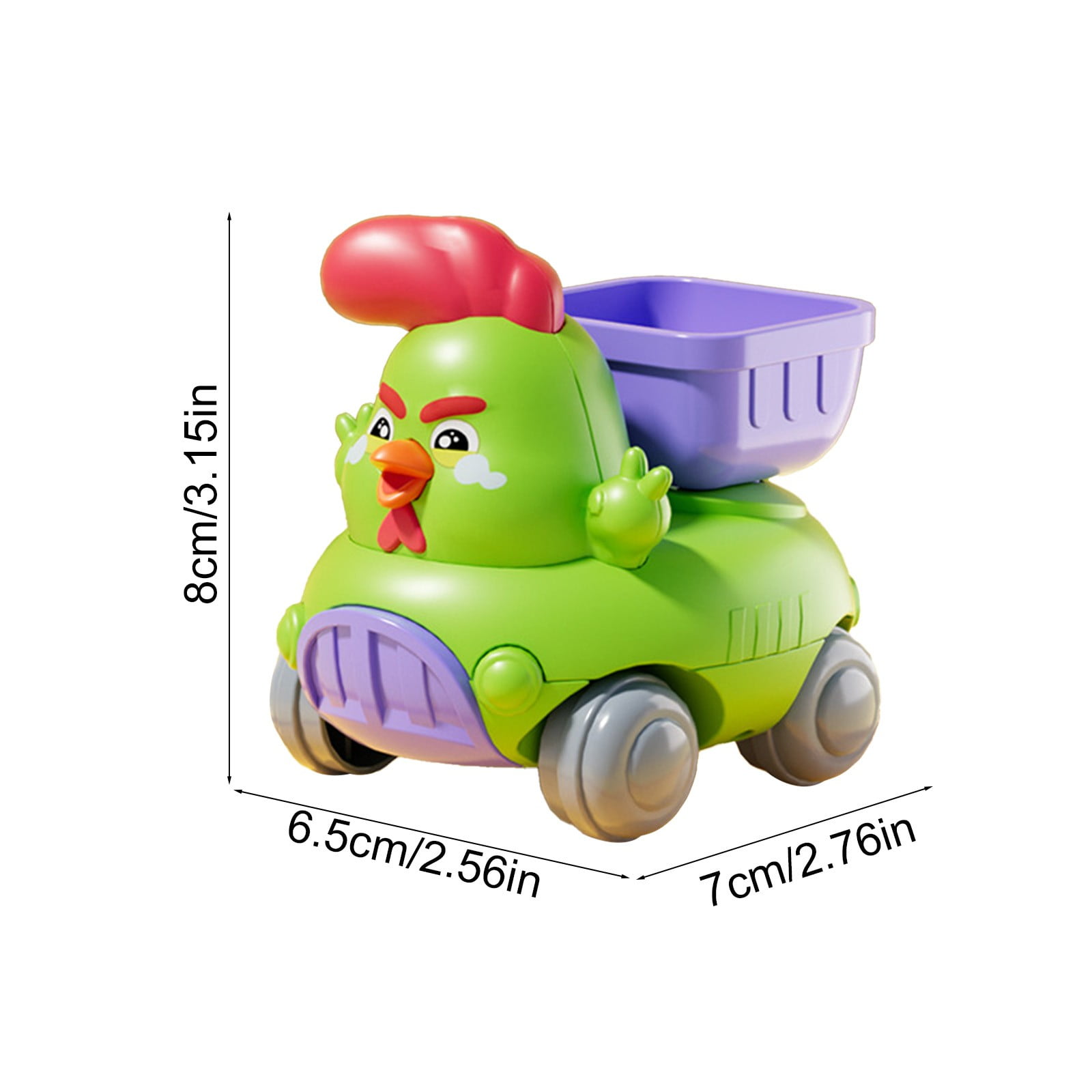 Daiosportswear Toy for Kids Animals In-ertia Engineering Vehicle Small ...