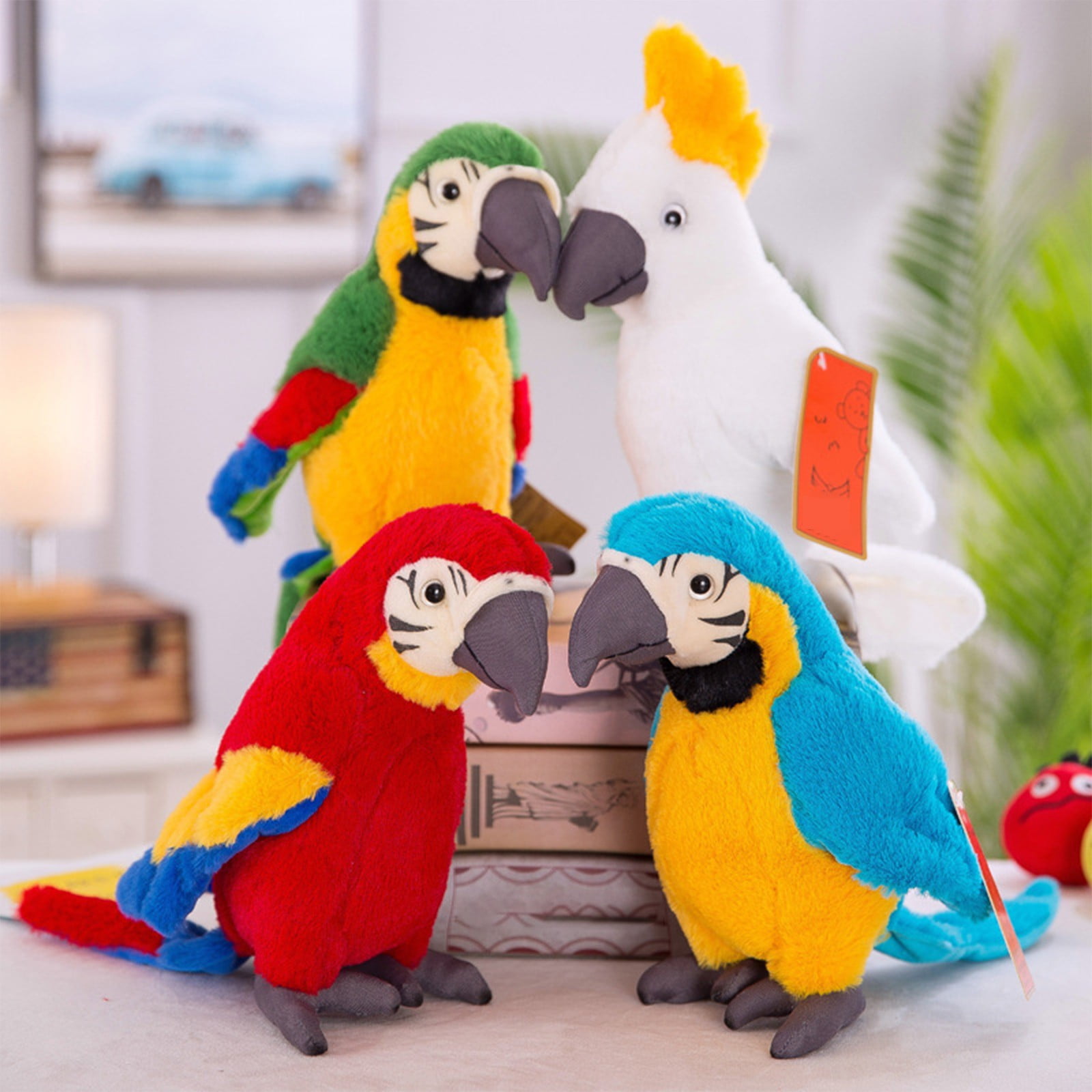 Daiosportswear Toy for Kids Stuffed Animal Plush Toys, Parrot Toy, Soft ...