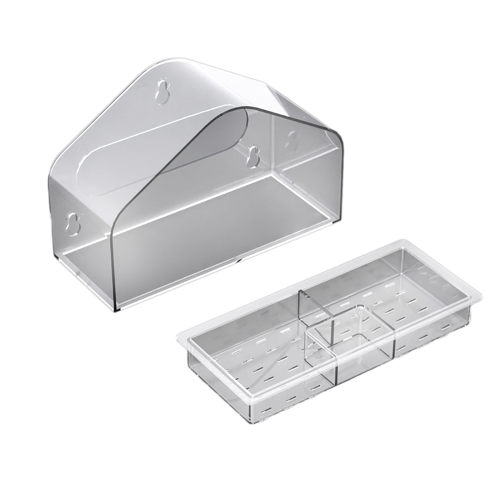 Daiosportswear Transparent Acrylic Bird Cage No Punch Suction Cup ...