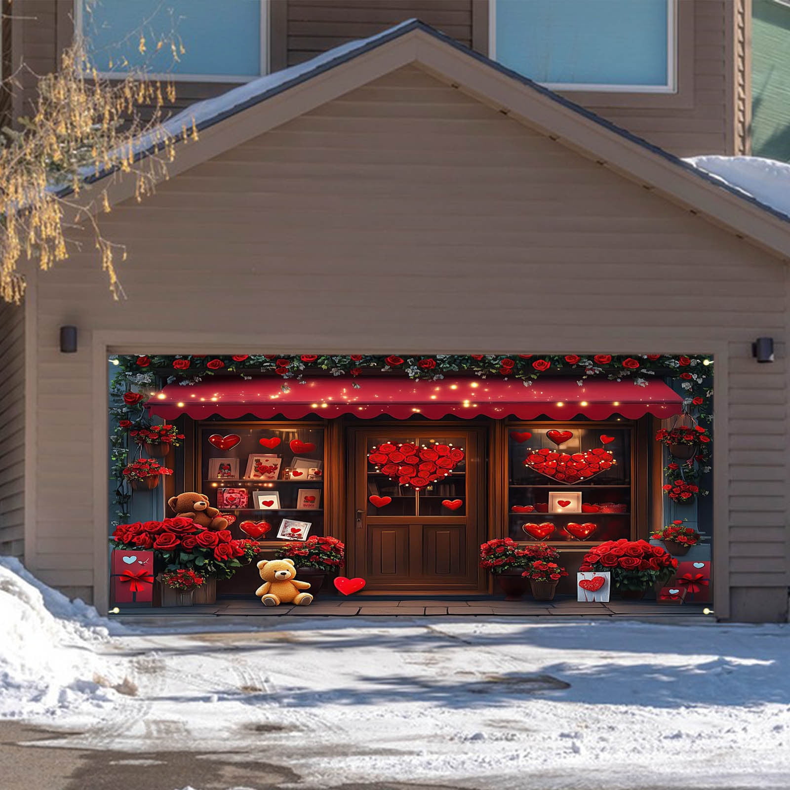 Daiosportswear Valentine's Day Garage Door Banner Valentine's Day ...