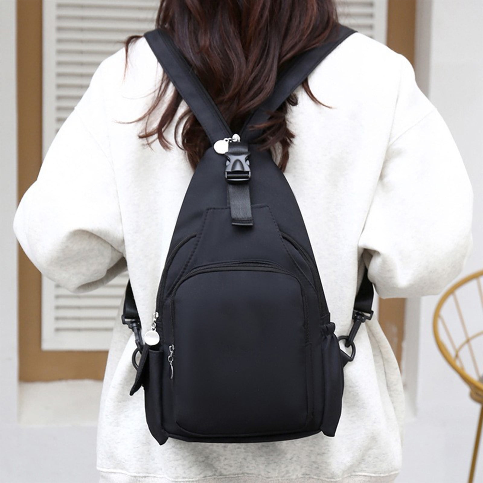 Daiosportswear Women Shoulder Bag Cloth Backpack Man Casual Chest Bag Crossbody Bag - Walmart.com