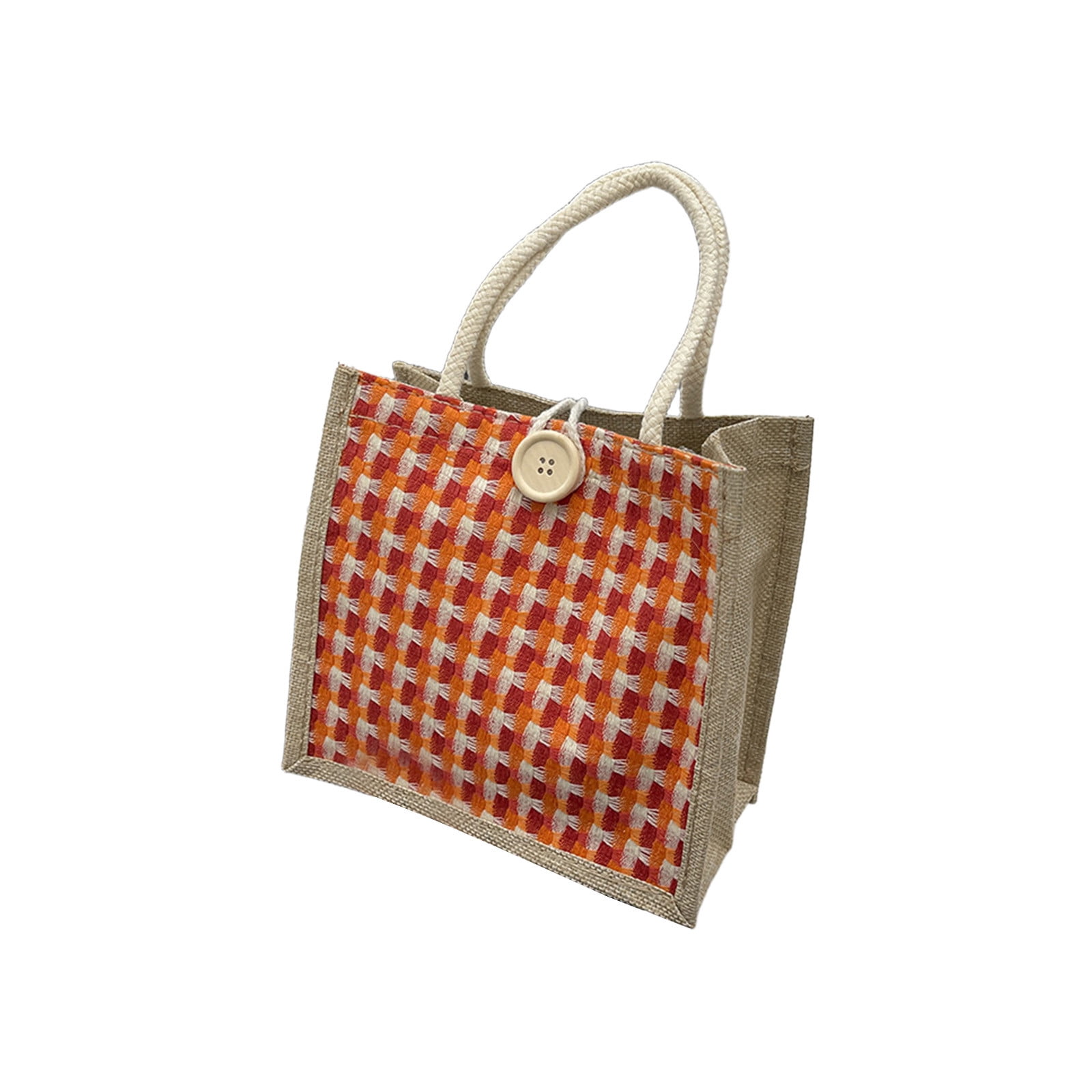 Daiosportswear Women Tote Bag,1Pcs Jute Casual Tote's Handbag ...